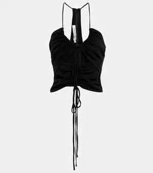 Christopher Esber Ruched Halterneck Top