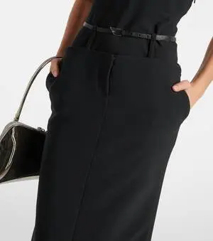 Attico Cutout Midi Skirt