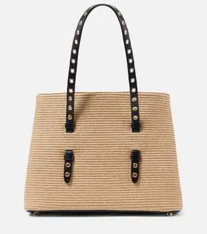 Alaïa Mina 25 Medium Paper Straw Tote Bag - Neutrals