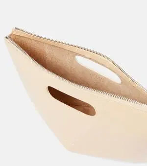 Alaïa Folded Mini Leather Clutch