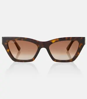 Cartier Signature C Cat-eye Sunglasses - Brown