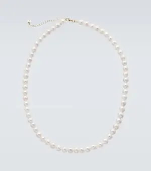 Mateo 14kt Gold Necklace With Freshwater Pearls - White