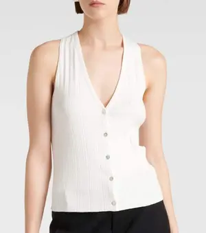 Vince Cotton-blend Tank Top