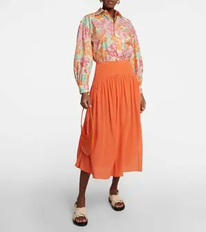 Plan C Floral Cotton Shirt