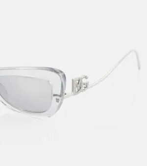 Dolce & Gabbana Embellished Cat-eye Sunglasses - Grey