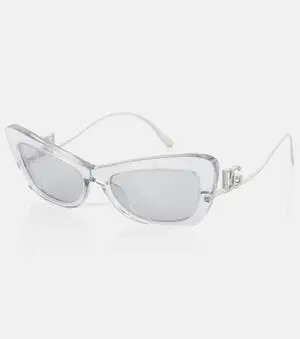 Dolce & Gabbana Embellished Cat-eye Sunglasses - Grey