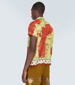 BODE Printed Silk Shirt