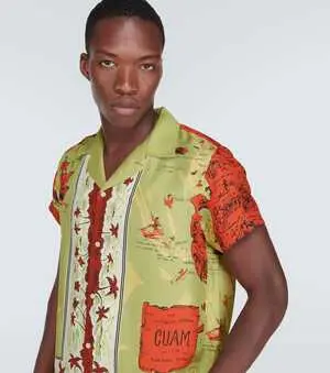 BODE Printed Silk Shirt