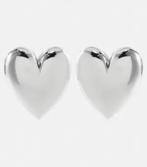 JENNIFER FISHER Puffy Heart Gold-plated Earrings - Silver