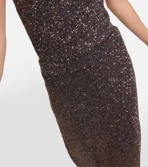 Altuzarra Milos Metallic Knit Maxi Skirt