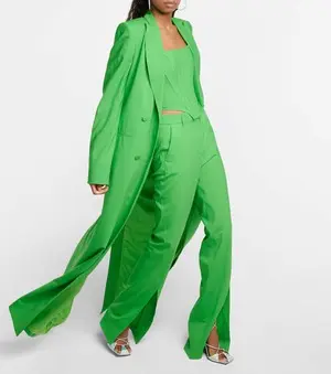 Giuseppe Di Morabito High-rise Wool-blend Pants