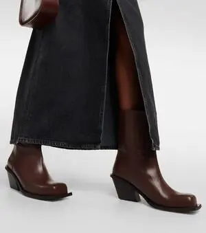 GIA BORGHINI Blondine Leather Ankle Boots