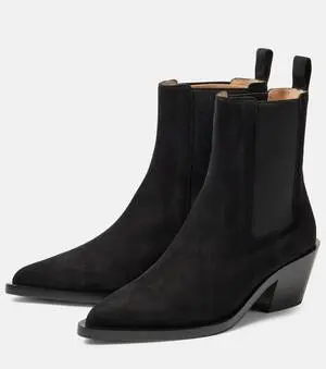 GIANVITO ROSSI Wylie Suede Ankle Boots