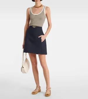 Valentino Garavani Rockstud Embellished Ballet Flats