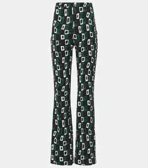 Diane Von Furstenberg Brooklyn Printed Flared Pants