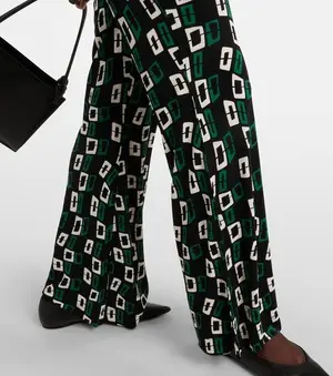 Diane Von Furstenberg Brooklyn Printed Flared Pants