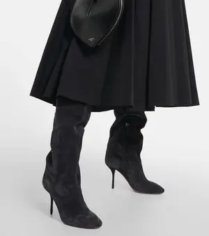 Alaïa Fluide 90 Suede Over-the-knee Boots