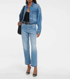 MARANT ETOILE Belden High-rise Slim-fit Pants