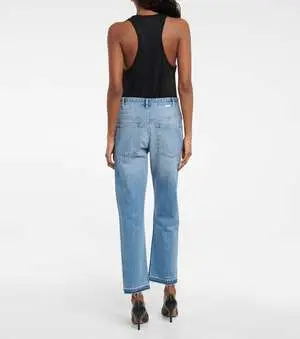 MARANT ETOILE Belden High-rise Slim-fit Pants