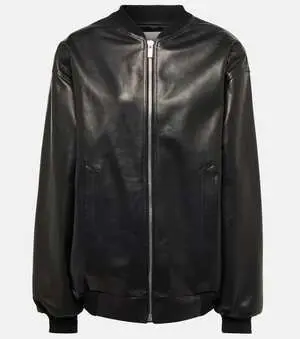 Magda Butrym Leather Bomber Jacket