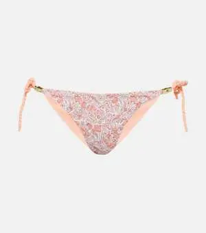 Heidi Klein Muskmelon Bay Triangle Bikini Bottom - Pink