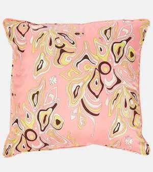 Emilio Pucci Printed Silk Twill Pillow - Multicoloured