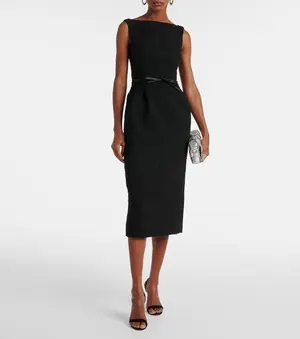 Erdem Tweed Midi Dress