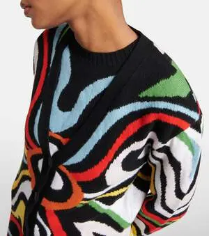 Emilio Pucci X Fusalp Intarsia Wool Cardigan