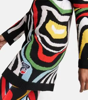 Emilio Pucci X Fusalp Intarsia Wool Cardigan