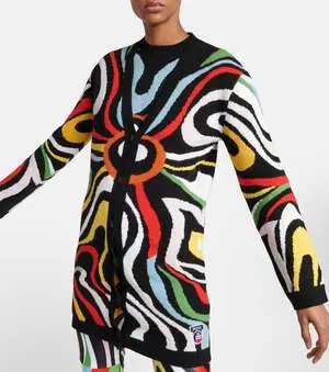 Emilio Pucci X Fusalp Intarsia Wool Cardigan