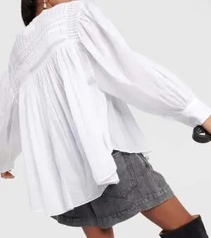 MARANT ETOILE Plalia Oversized Blouse - White
