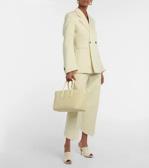 Bottega Veneta Knot Leather Mules - White