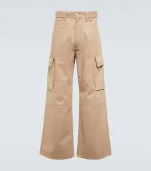Marni Wide-leg Cotton Gabardine Cargo Pants