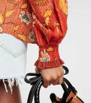 Ulla Johnson Kaitlyn Floral Cotton-blend Blouse