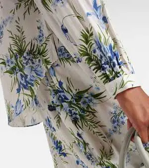 Veronica Beard Ashlynn Floral Cotton Shirt