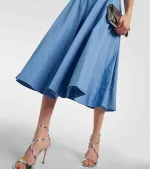 Staud Wells Cotton Midi Dress