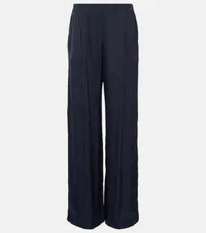 Velvet By Graham & Spencer Livi Satin Wide-leg Pants