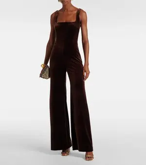 Galvan Vesper Velvet Jumpsuit
