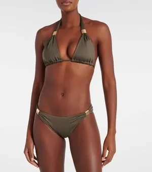 Heidi Klein Lake Maggiore Bikini Bottom - Grey