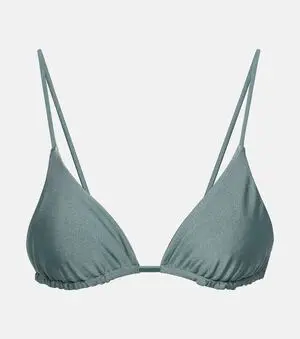 Jade Swim Via Triangle Bikini Top - Blue