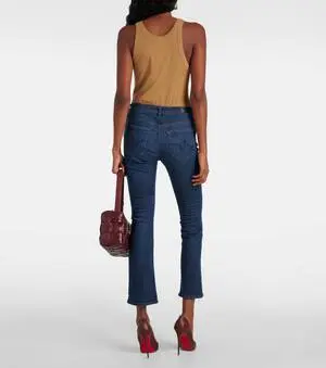 Ag Jodi Crop Flare Jeans - Blue