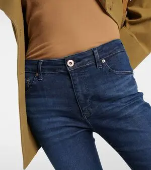 Ag Jodi Crop Flare Jeans - Blue