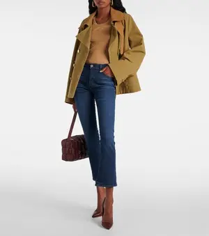 Ag Jodi Crop Flare Jeans - Blue