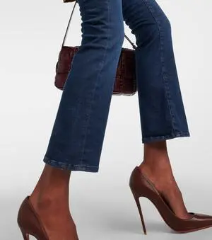 Ag Jodi Crop Flare Jeans - Blue