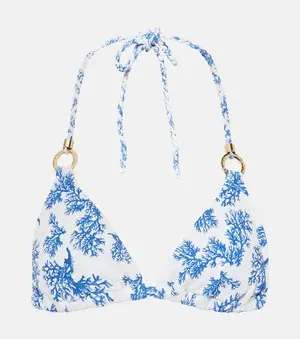 Heidi Klein Little Dix Bay Ring Bikini Top - Blue