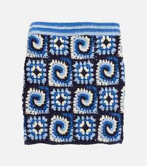 Staud Brazing Crochet Miniskirt