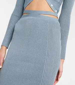 Simkhai Orion Rib-knit Midi Skirt