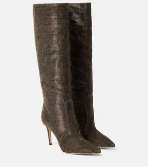 GIANVITO ROSSI Hansen Leopard Print Boots