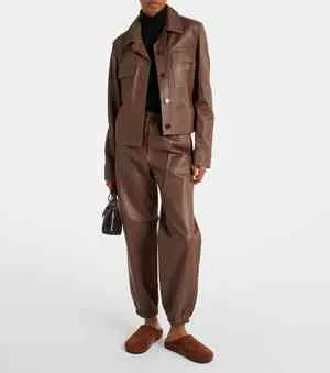 JOSEPH Leather Shirt Jacket