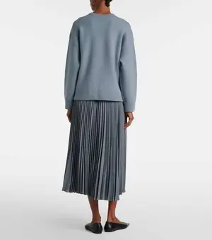Vince Wool, Cotton And Cashmere-blend Sweater